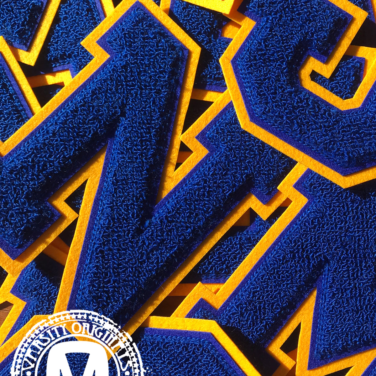 Royal/Gold 6" Chenille Varsity Letter Patches – Varsity Originals